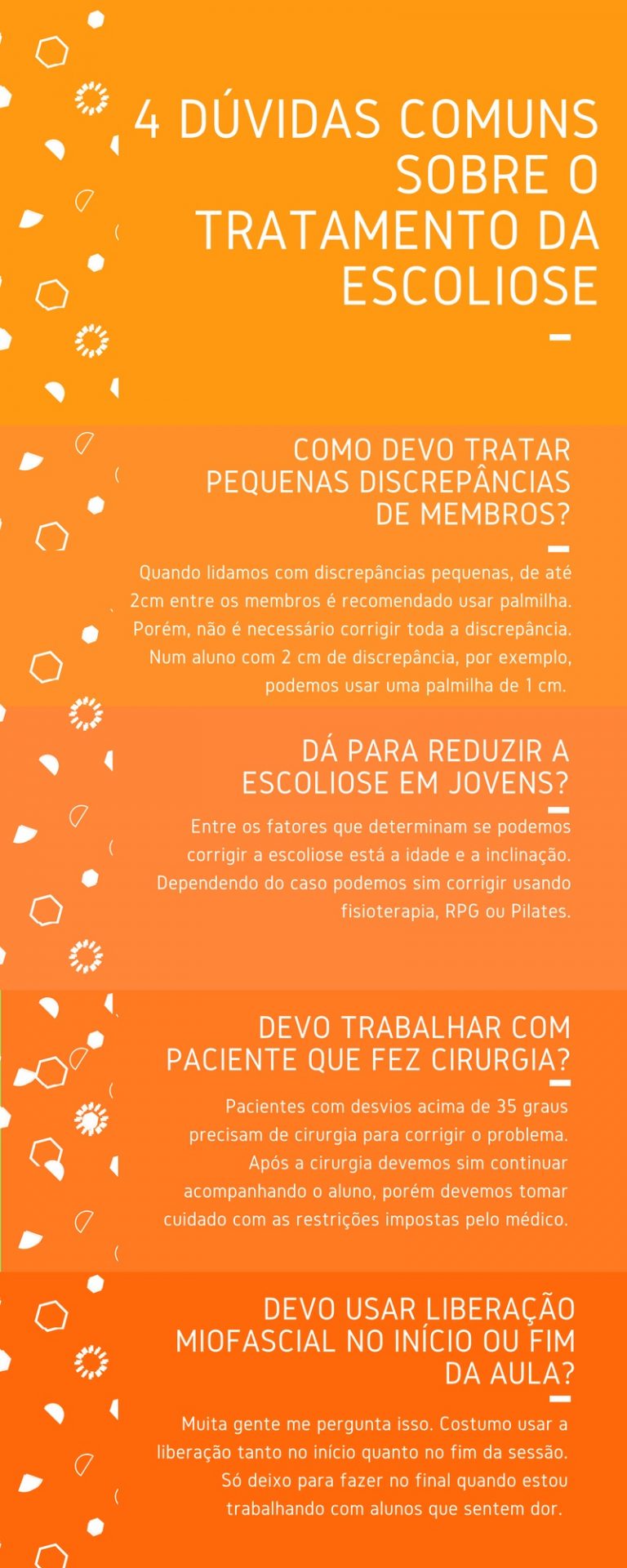 Tratamento da escoliose: 4 dúvidas que nunca te contaram Tratamento da escoliose: 4 dúvidas que nunca te contaram